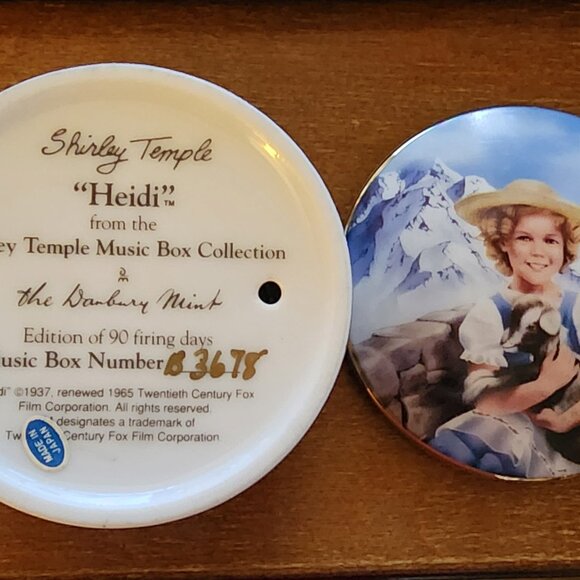 Danbury Mint | Accents | Shirley Temple Music Box Heidi | Poshmark